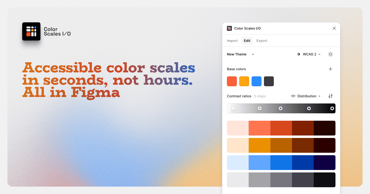 Color Scales I/O — Accessible Color Scales for Figma